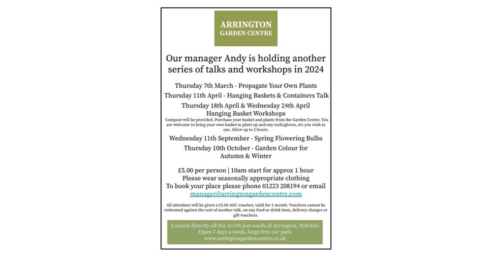 Propagate Your Own Plants Talk - Visit South Cambs