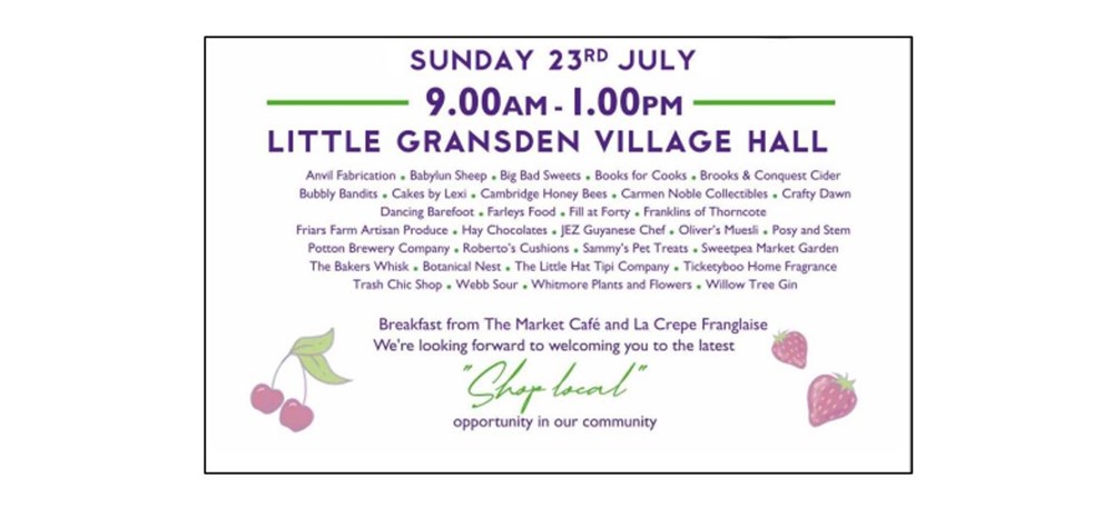 The Gransdens Farmers Market - Visit South Cambs