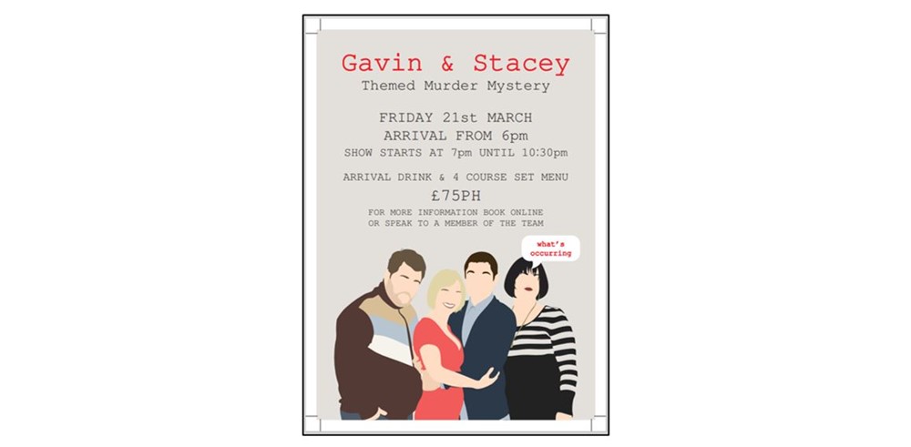 Gavin & Stacey Themed Murder Mystery - Visit South Cambs