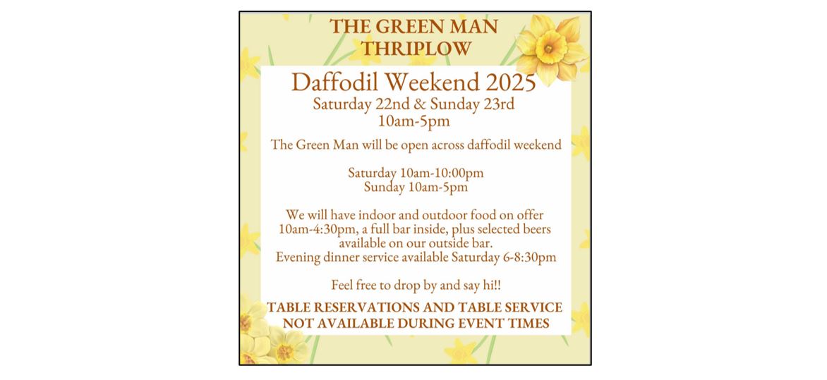 Daffodil Weekend - Visit South Cambs