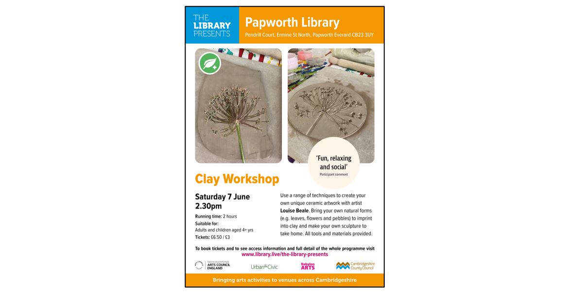 Clay Workshop - Visit South Cambs